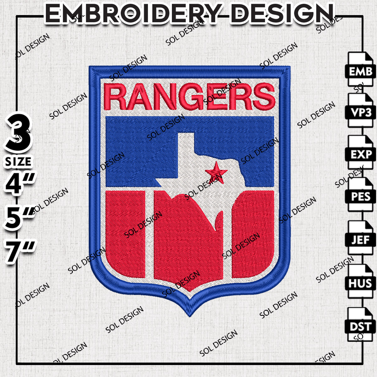 Texas Rangers Embroidery Design, MLB Texas Rangers Embroider | Inspire ...