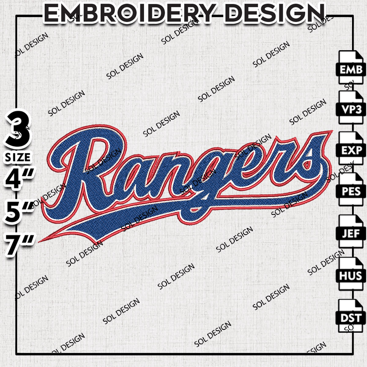 MLB Texas Rangers Embroidery Design, MLB Embroidery, MLB Tex | Inspire ...