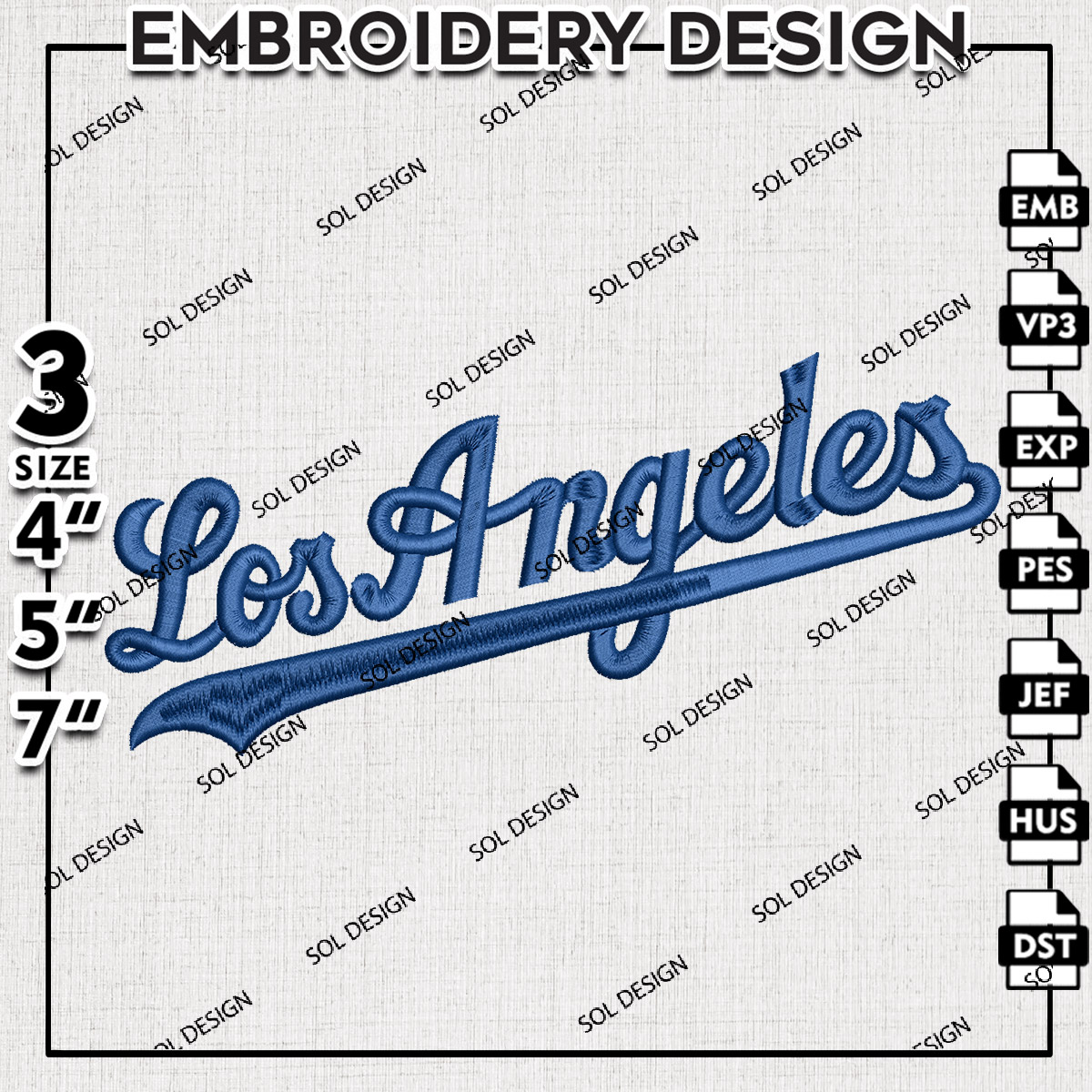 MLB Los Angeles Dodgers Embroidery Design, MLB Embroidery, M | Inspire ...