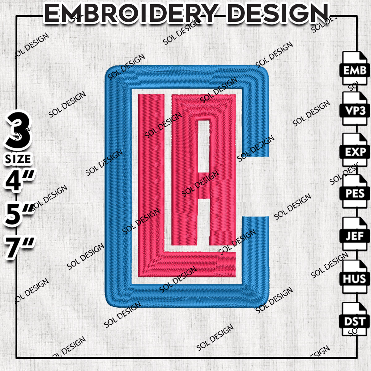 LA Clippers Machine Embroidery Design, NBA Embroidery, NBA L | Inspire ...