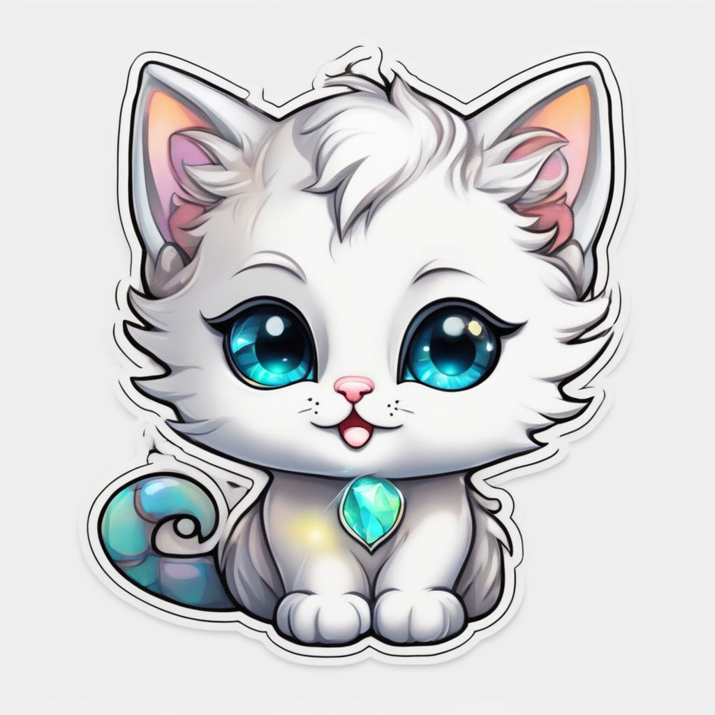 Hello cat stickers. PNG and SVG - Inspire Uplift