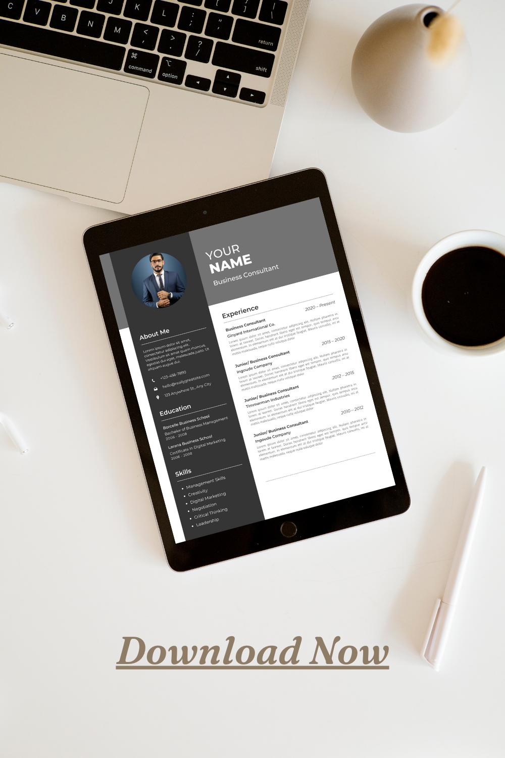 Professional CV Template,Design and Customize Your CV by can | Inspire ...