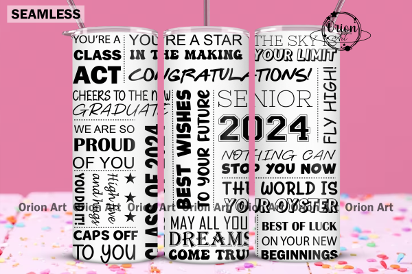 Graduation 2024, Senior 2024, 2024 Graduate Tumbler Wrap, PN - Inspire ...