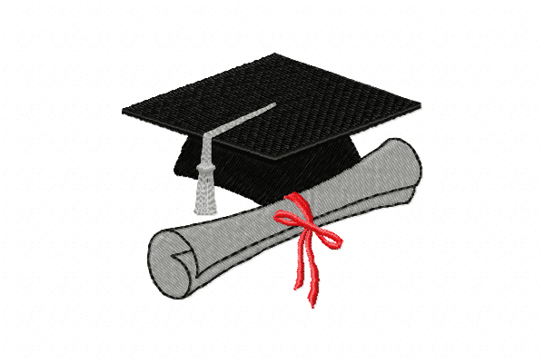 Graduation Cap Embroidery Design | Inspire Uplift