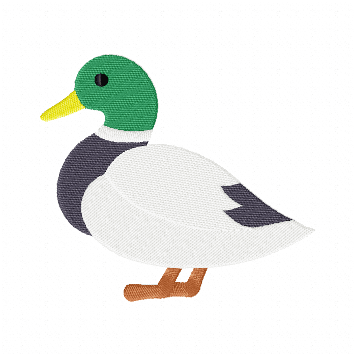 Mallard Duck Embroidery Design 3 Sizes -INSTANT D0WNL0A | Inspire Uplift