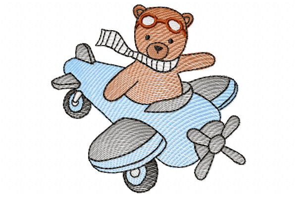 Cute Bear embroidery design -INSTANT D0WNL0AD | Inspire Uplift