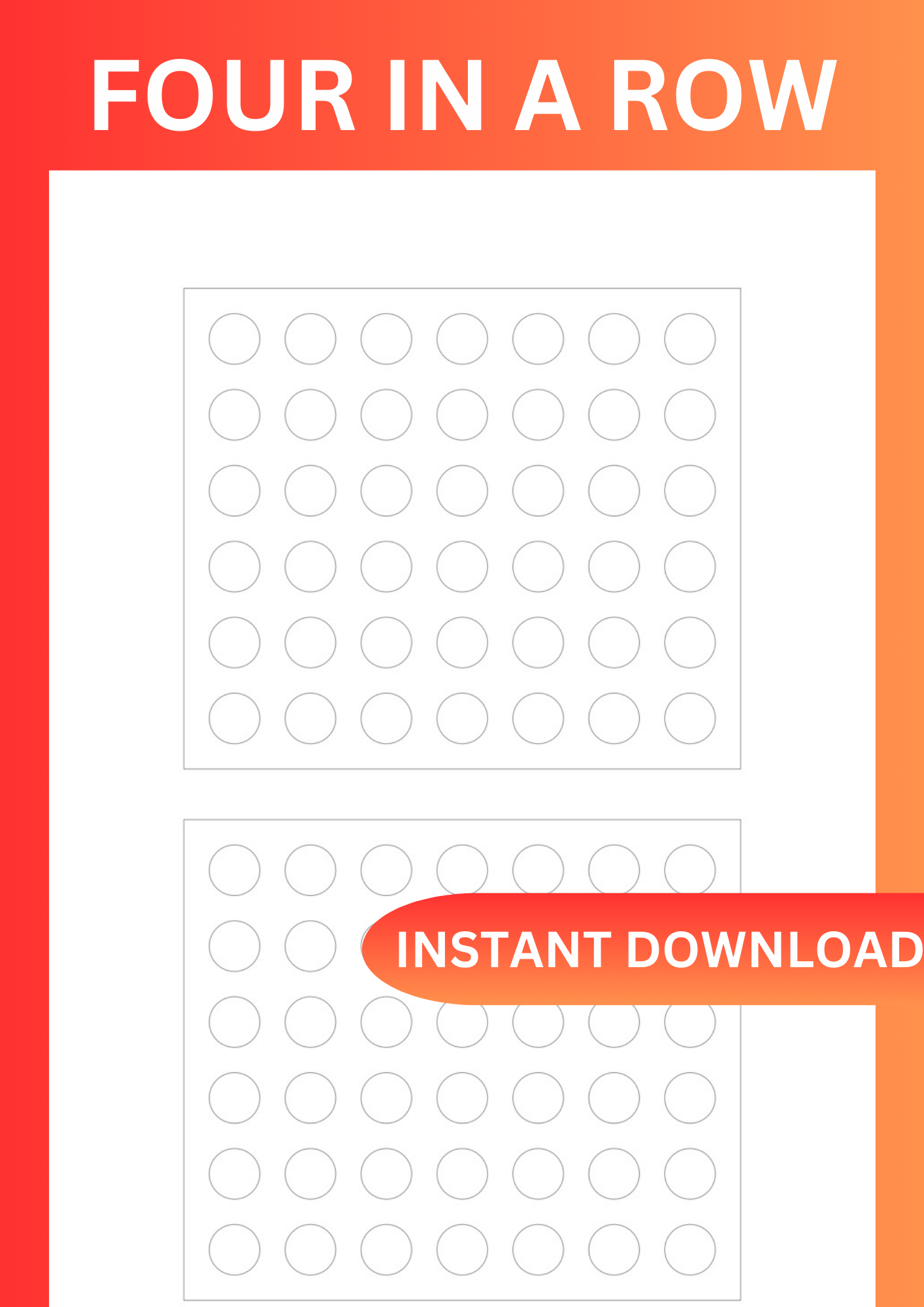 Four In A Row Educational Game Sheet - Practice Addition and | Inspire ...