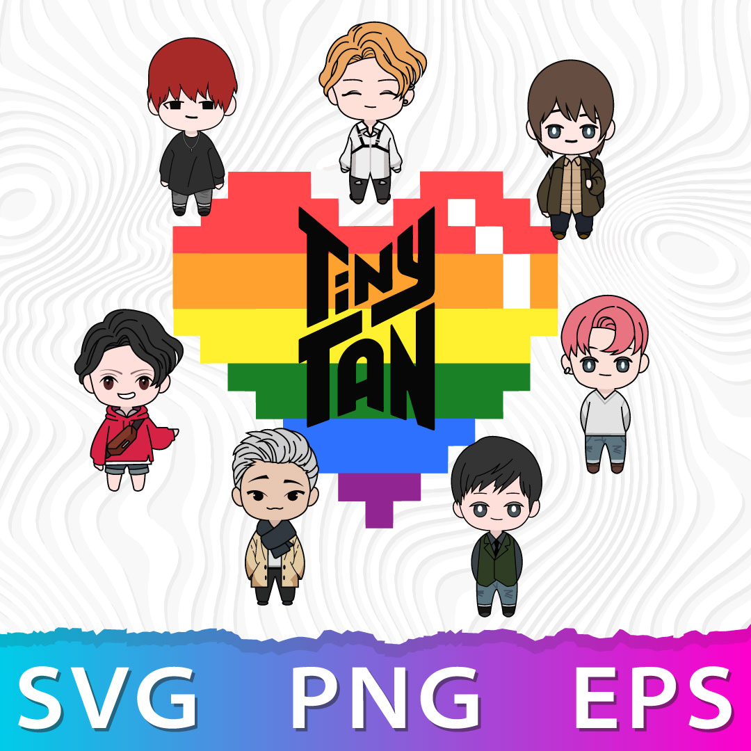 BTS Svg, BTS Png Transparent, BTS Characters PNG, BTS Cartoo - Inspire ...