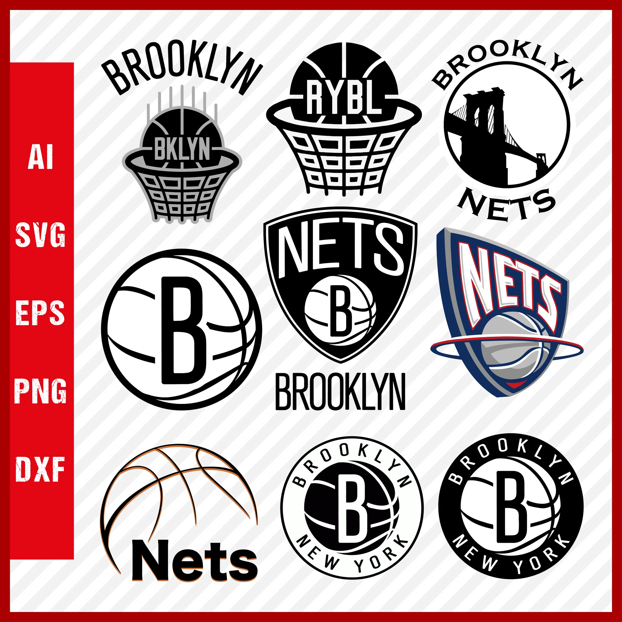 Brooklyn Nets Logo - Brooklyn Nets SVG Cut Files - Brooklyn | Inspire ...
