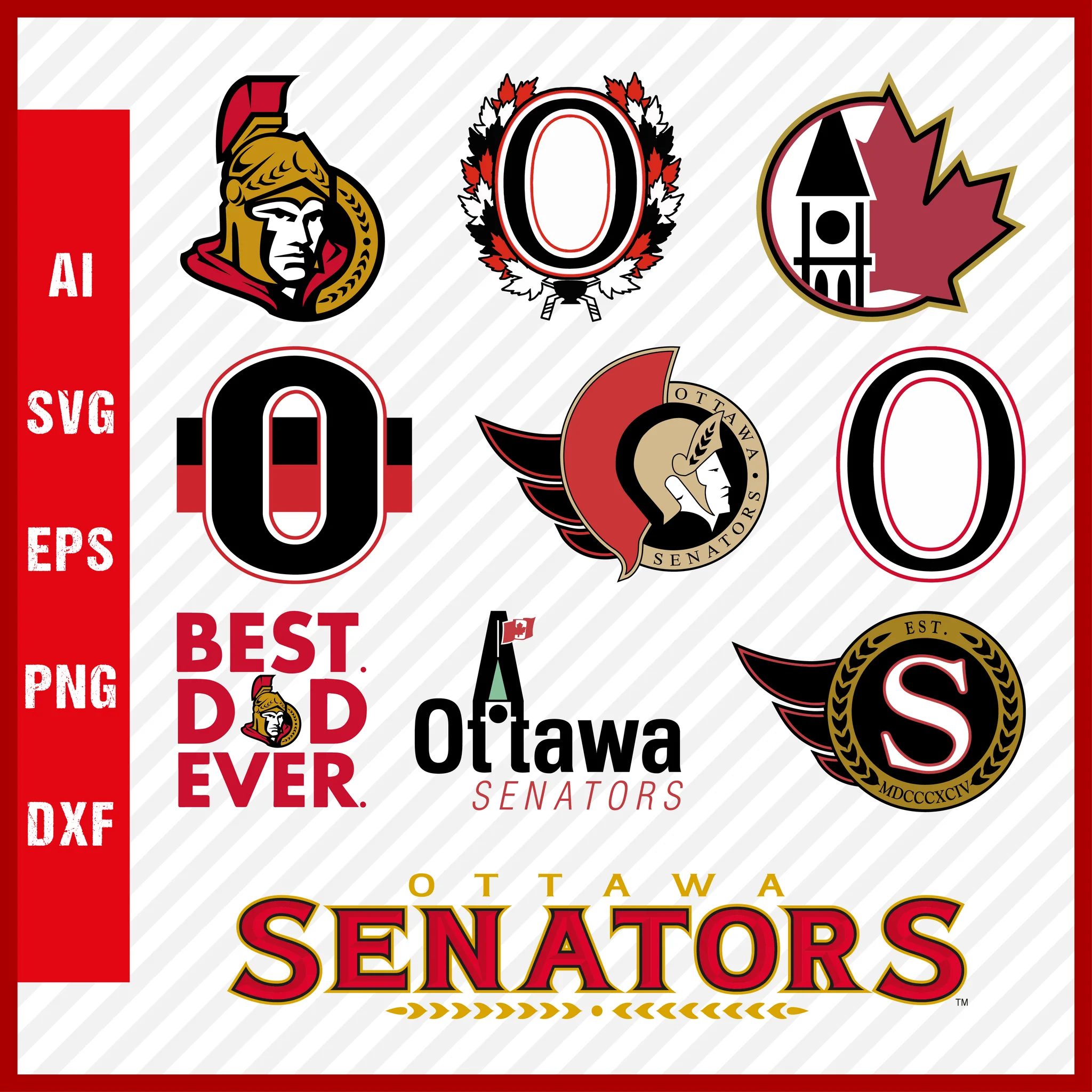 Ottawa Senators SVG Files - Senators Logo SVG - Ottawa Senat - Inspire ...