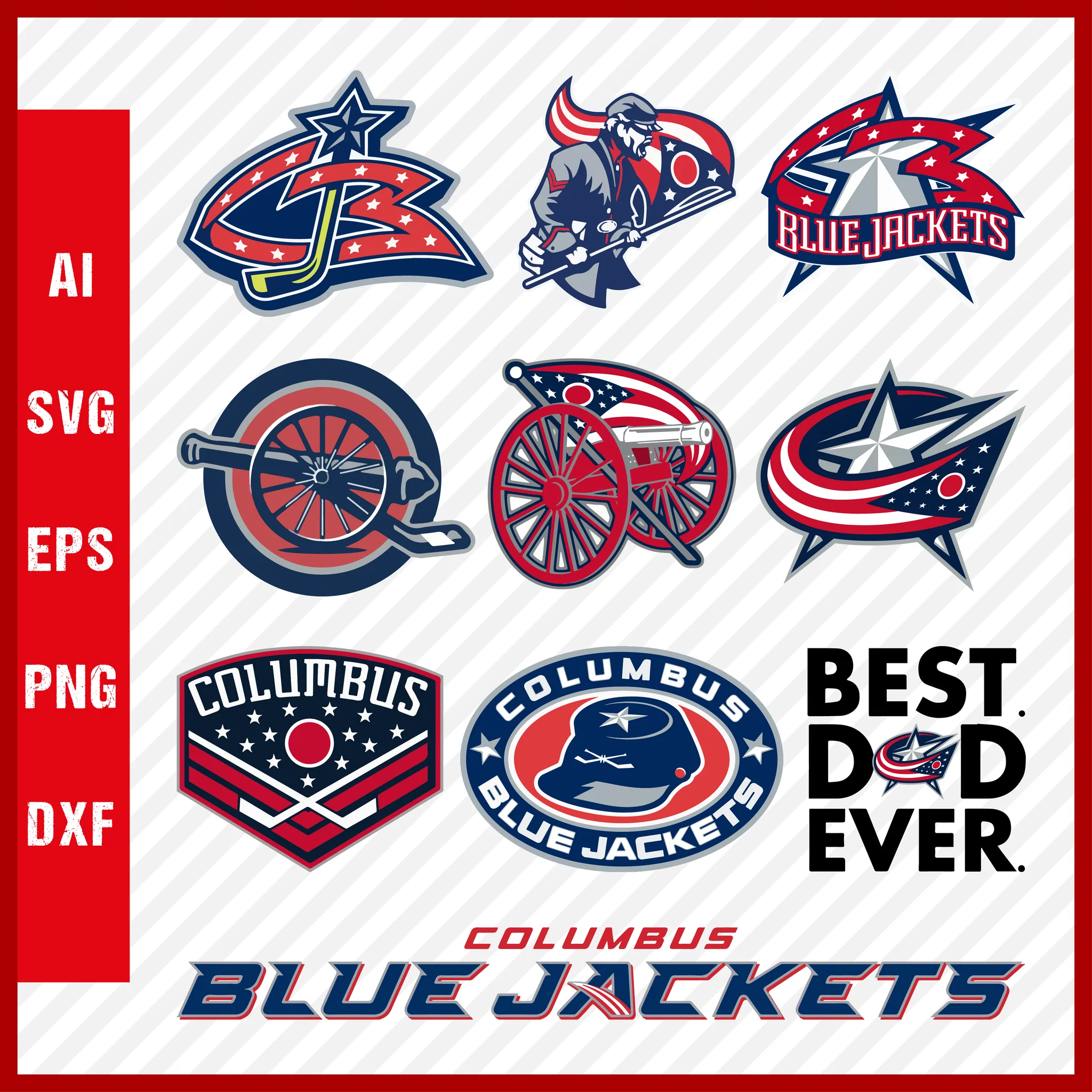 Columbus Blue Jackets SVG Files - Blue Jackets Logo SVG - Co | Inspire ...