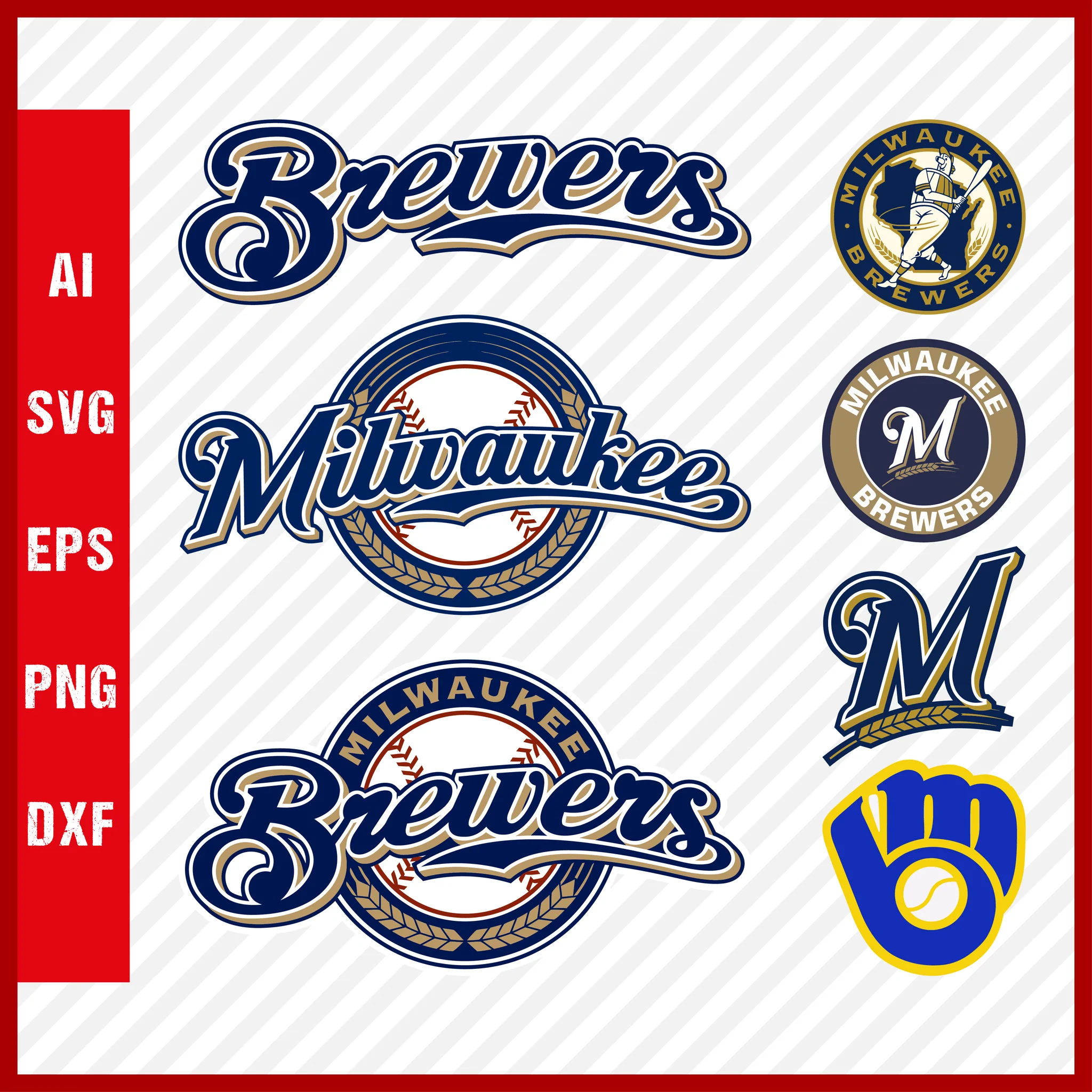 Milwaukee Brewers SVG Files - Brewers Logo SVG - Milwaukee B - Inspire ...