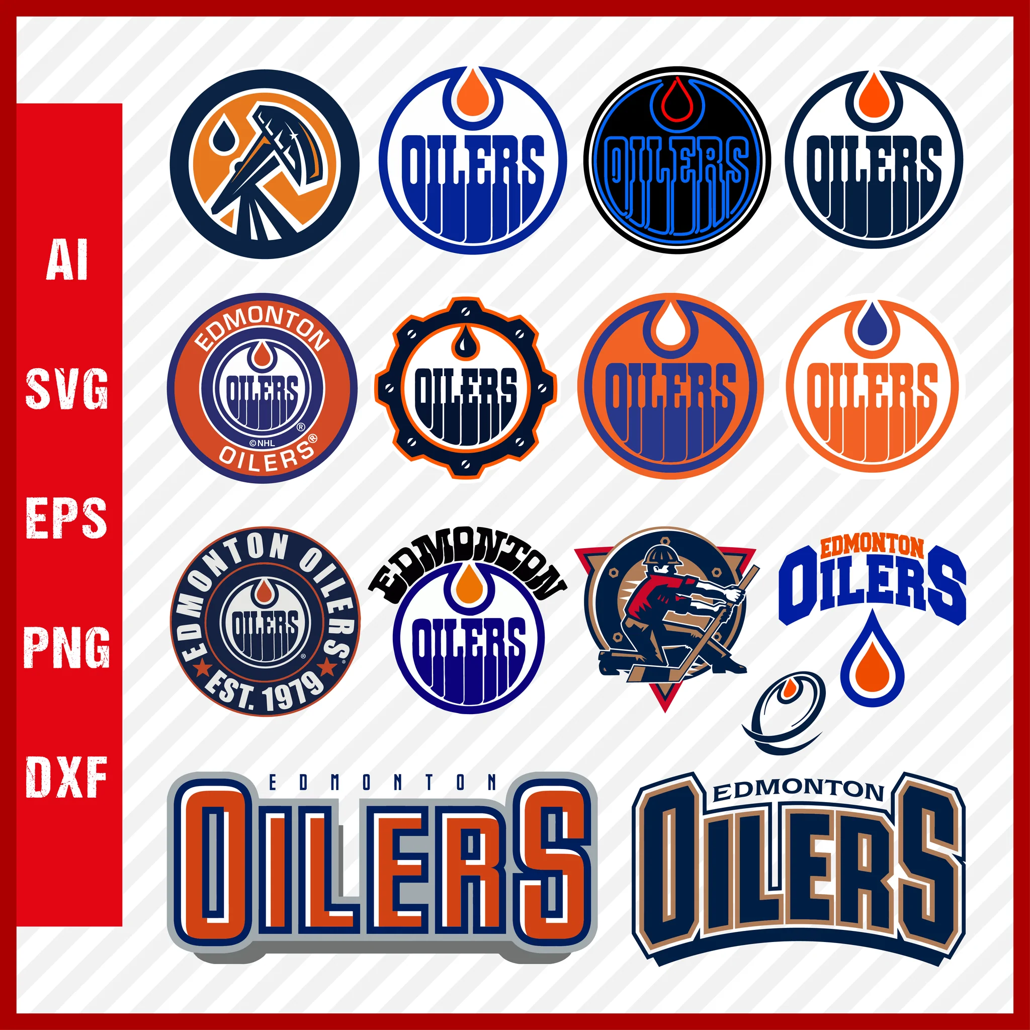 Edmonton Oilers Logo SVG - Oilers SVG Cut Files - Edmonton O | Inspire ...