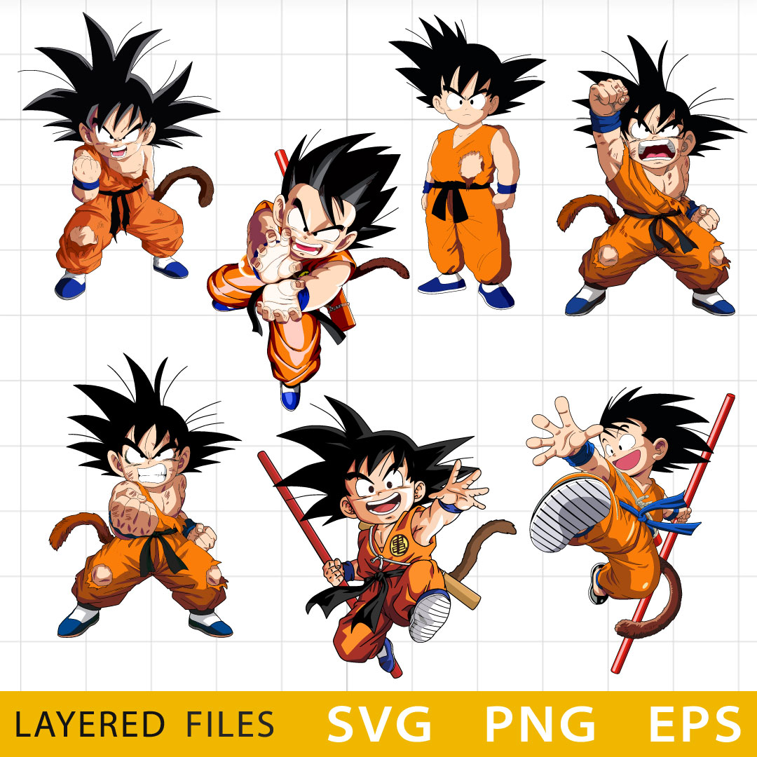 Dragon Ball Layered SVG, Goku SVG, Dragon Ball PNG, Dragon B - Inspire ...
