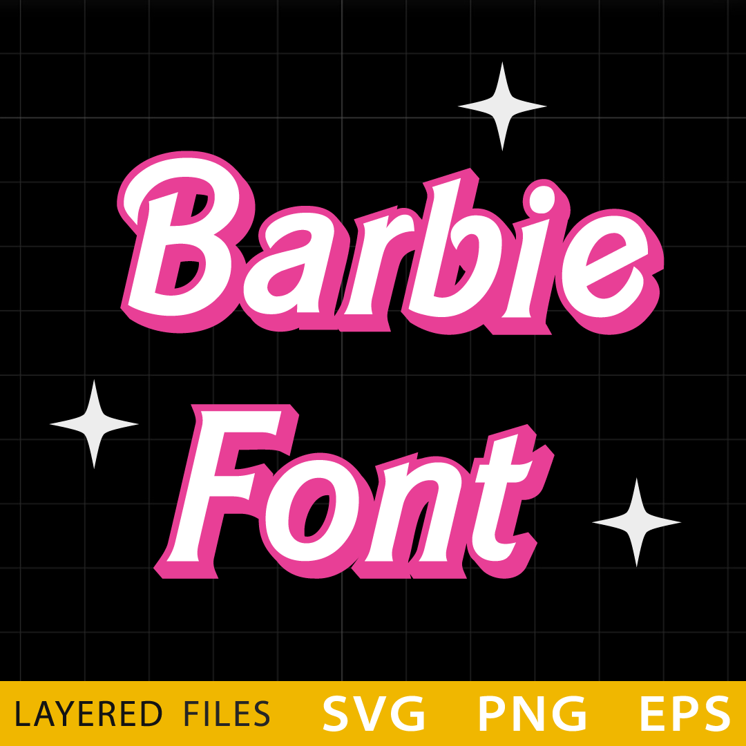 Barbie Layered Alphabet SVG, Barbie Cricut file, Cut files, - Inspire ...