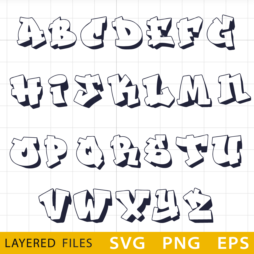 Fresh Prince Transparent SVG Alphabet, Cricut file, Cut file - Inspire ...