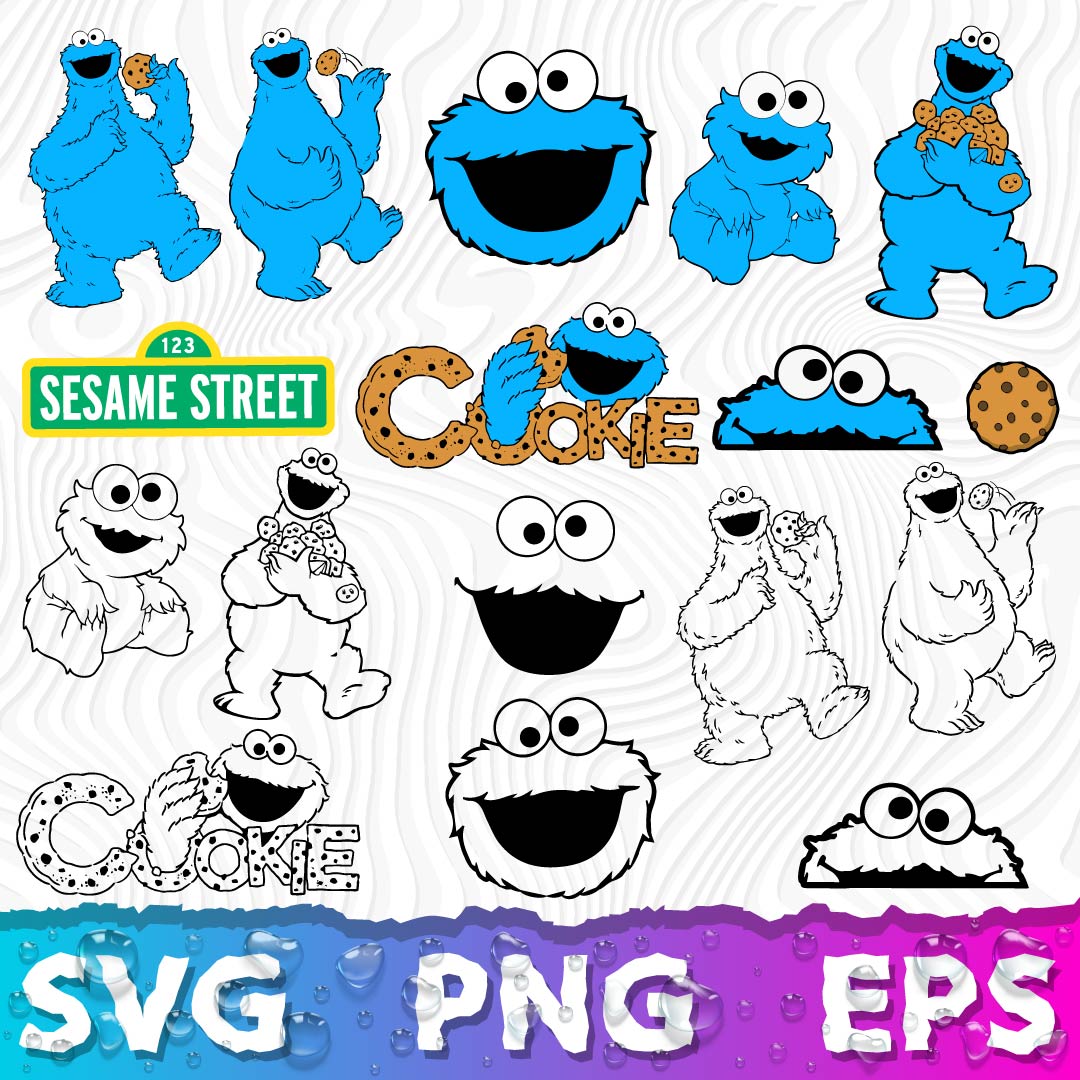 Cookie Monster SVG, Cookie Monster Cricut, Cookie Monster Ou - Inspire ...