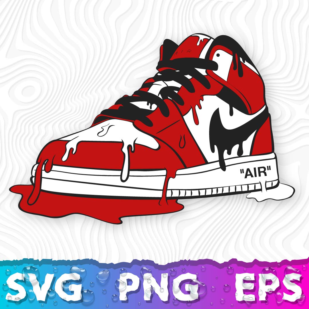 Sneakers Drip SVG, Drip Shoe PNG, Nike Drip PNG, Sneaker SVG - Inspire ...