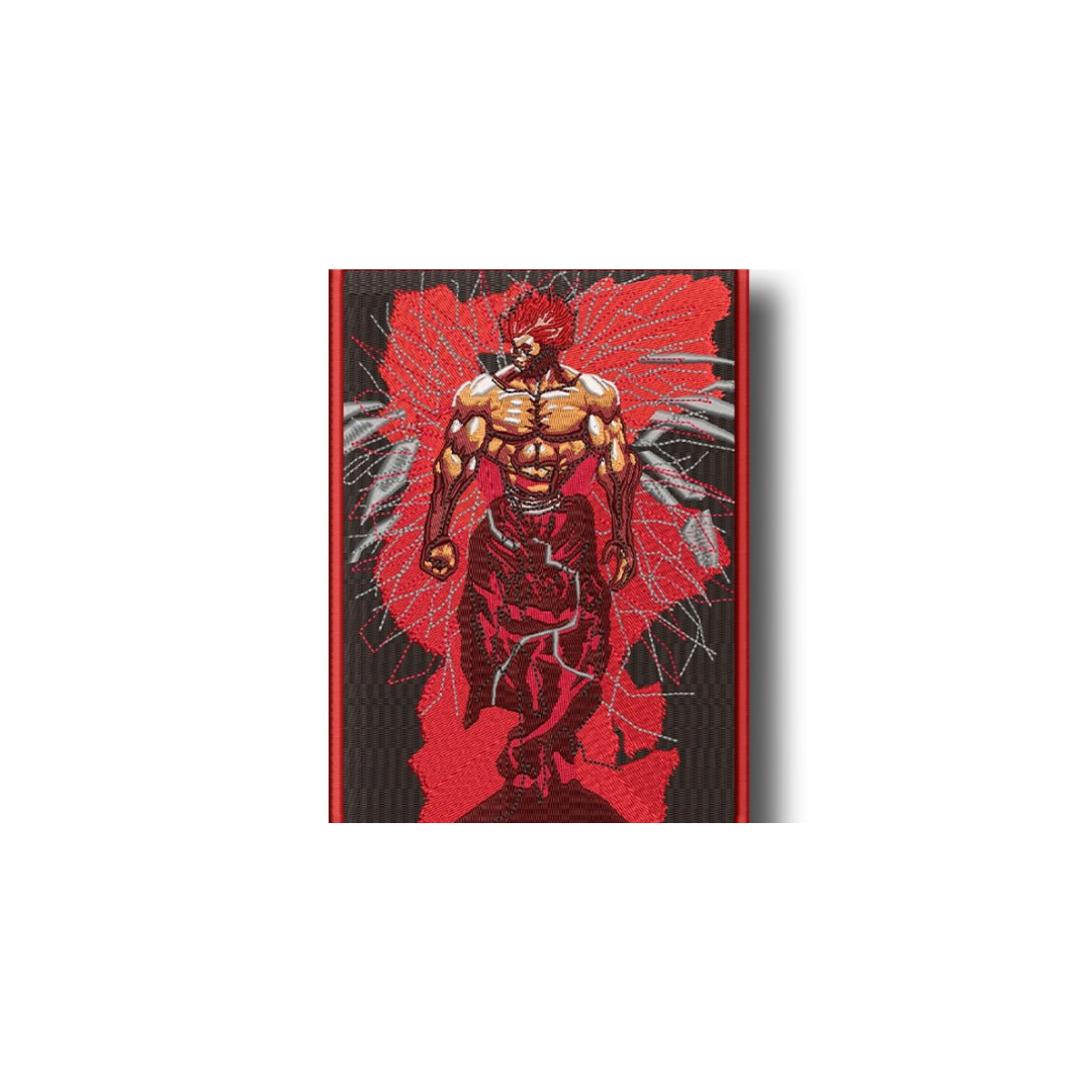 RED HANAMA : Embroidery Design baki anime DemonSlayer Embroi | Inspire ...