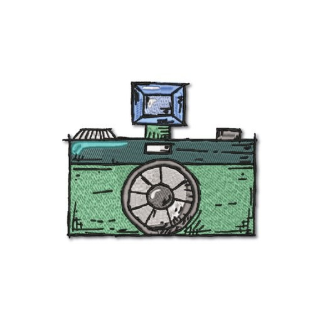 Vintage-Camera Embroidery Design , Anime Embroidery , Machin | Inspire ...