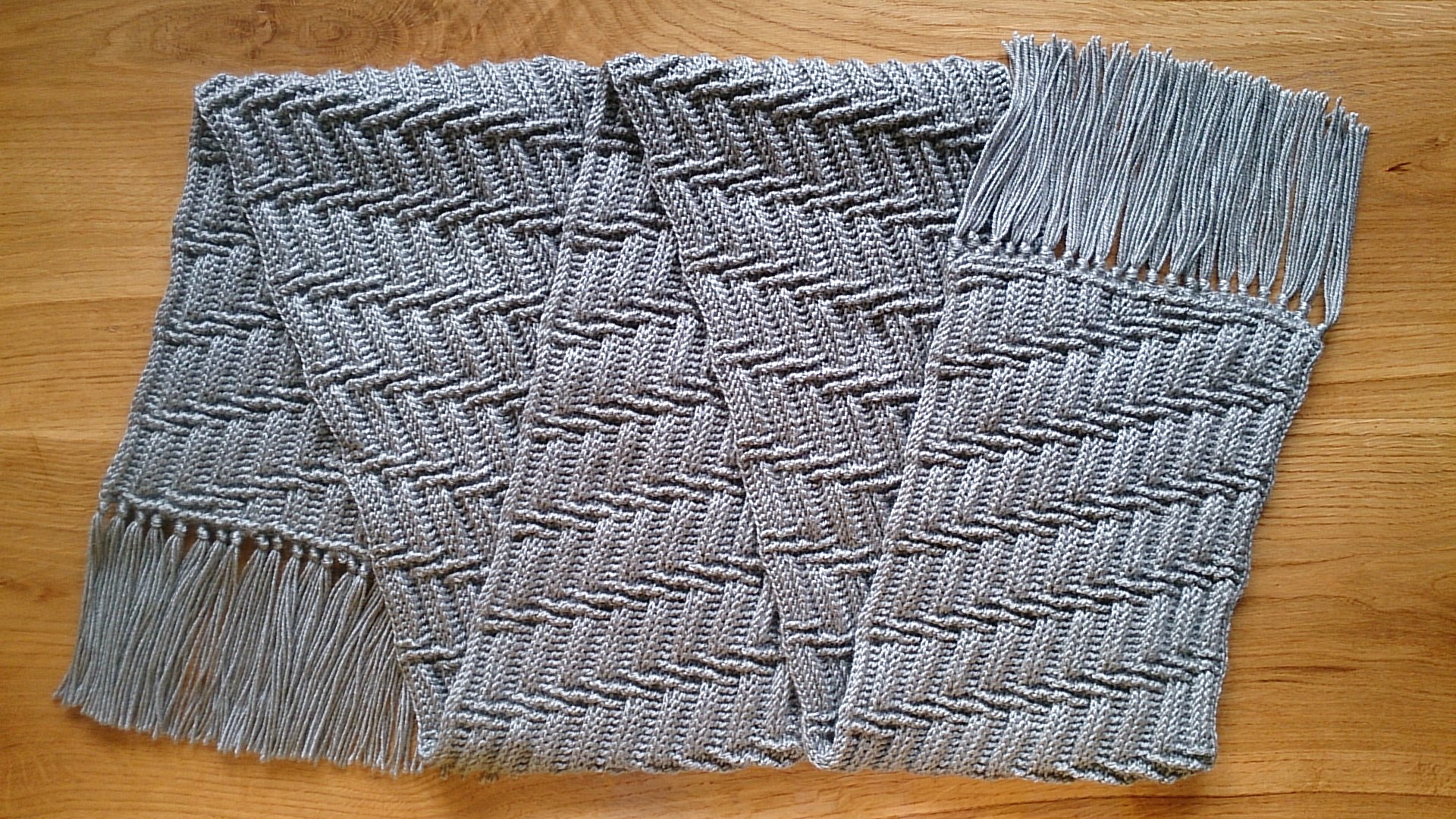 Reversible scarf for men crochet pattern, unisex scarf PDF | Inspire Uplift