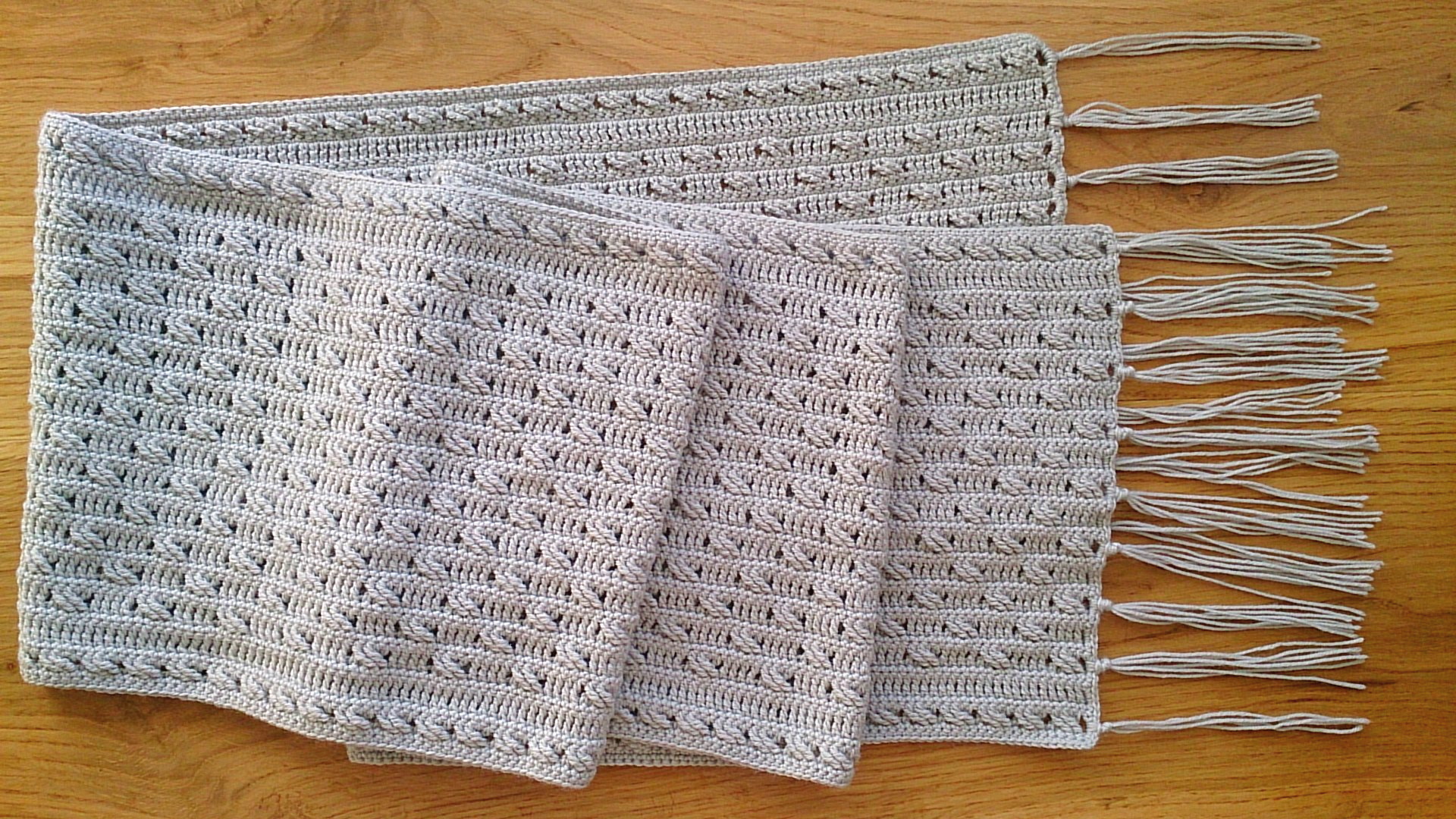 Crochet scarf pattern, unisex crochet scarf pattern, grey cr | Inspire ...