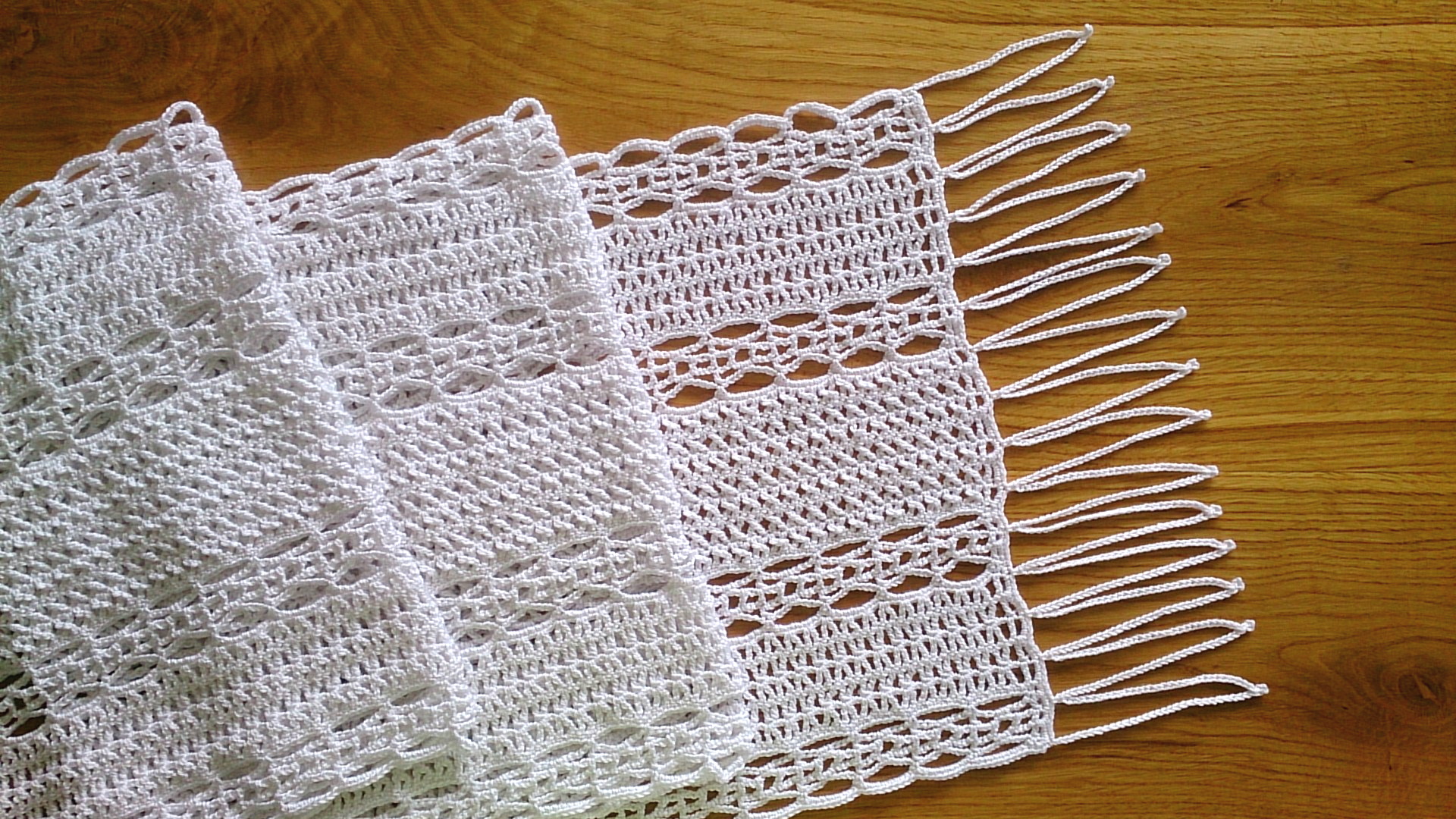 White lace scarf crochet pattern, women's scarf crochet patt | Inspire ...