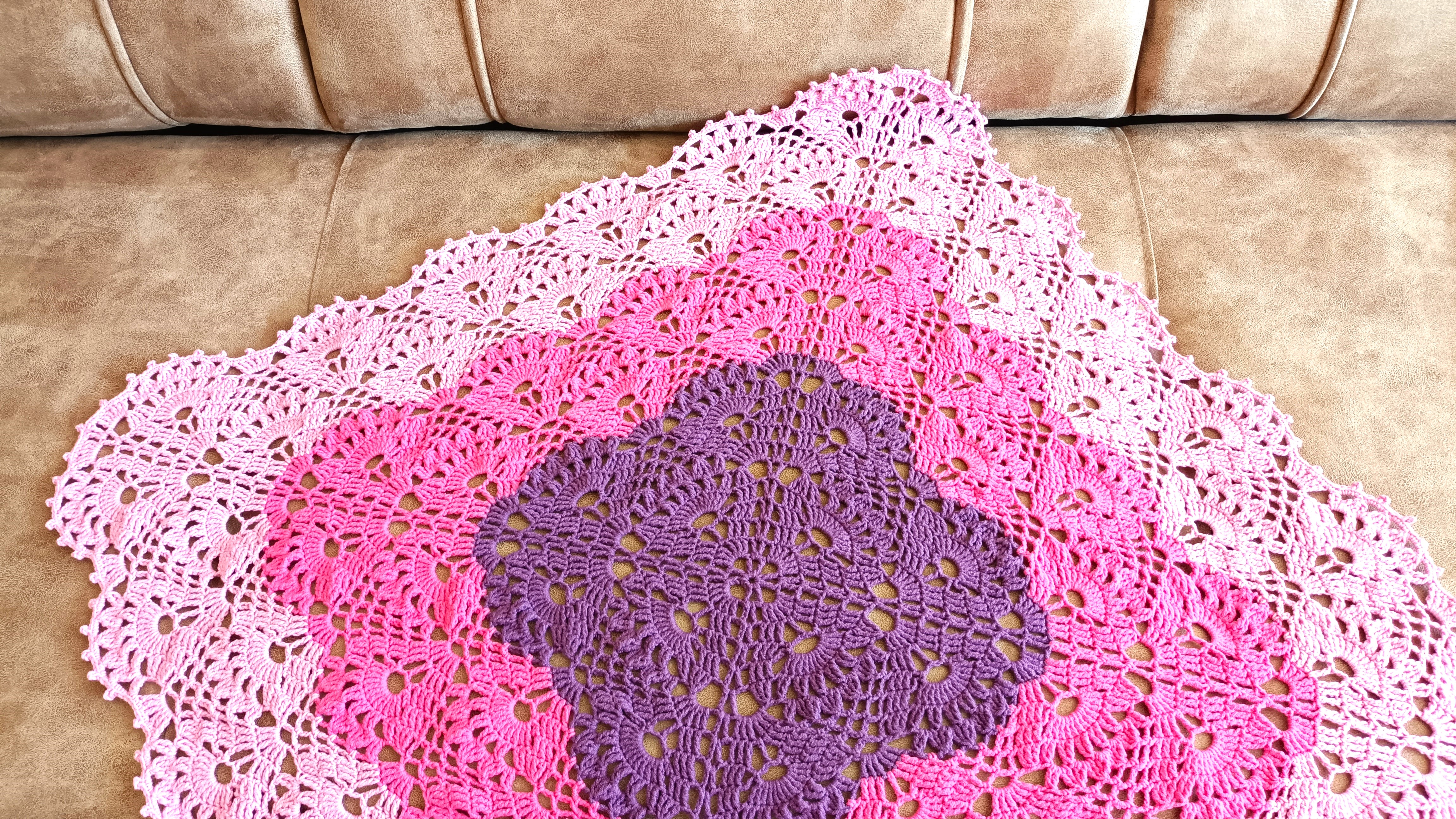 Pink floral blanket crochet pattern, crochet baby blanket pa | Inspire ...