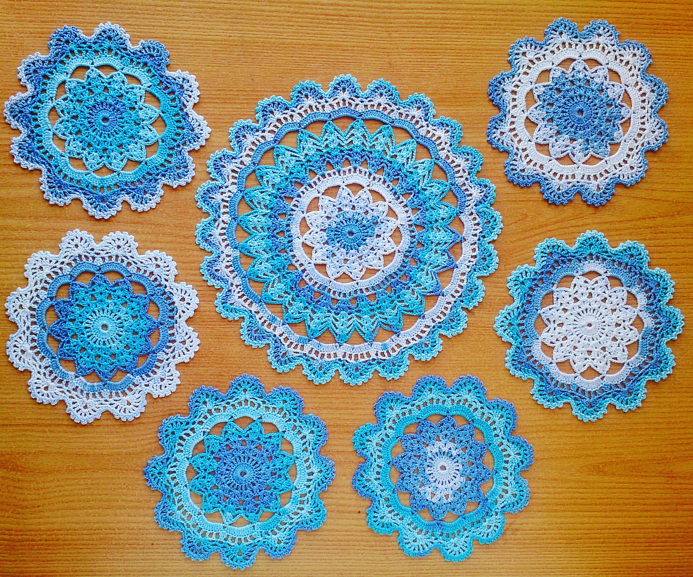 Crochet Doily Set Pattern Crochet Mandala pattern Dreamcatch | Inspire ...