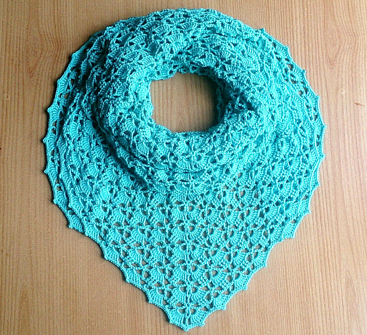 Crochet shawl pattern Lace triangle shawl pattern PDF Triang | Inspire ...
