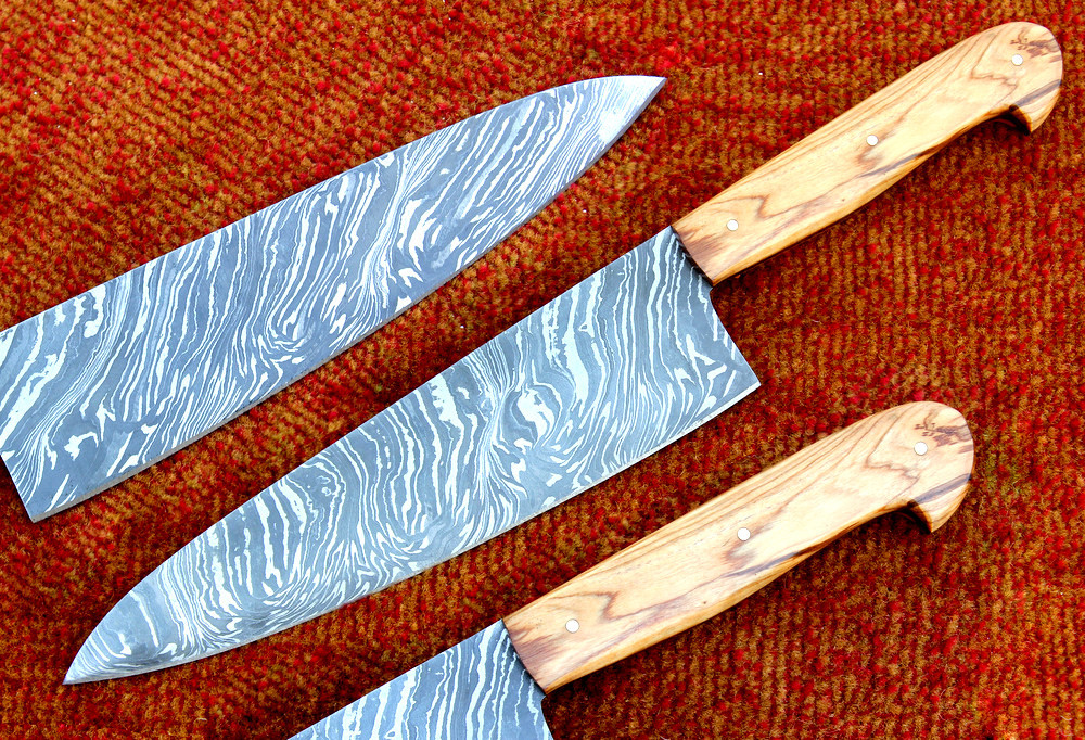 Handmade Damascus Steel Kitchen Chef Knife Beautiful Natural | Inspire ...