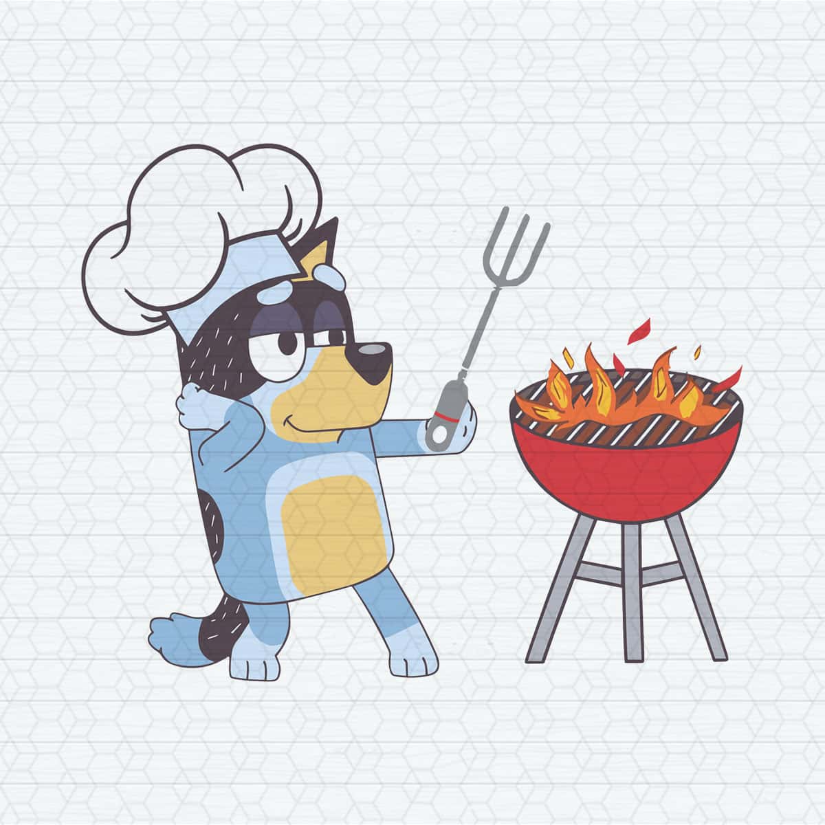 Bluey Bandit BBQ Funny Fathers Day SVG | Inspire Uplift