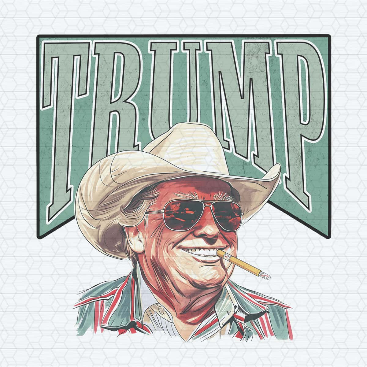 Trump Cowboy Western Make America Great PNG - Inspire Uplift