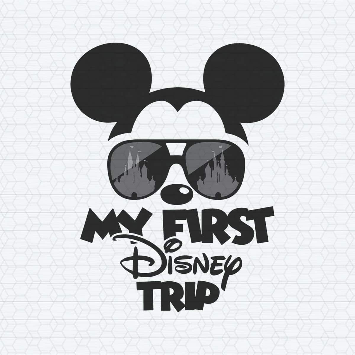 My First Disney Trip Mickey Glasses SVG | Inspire Uplift