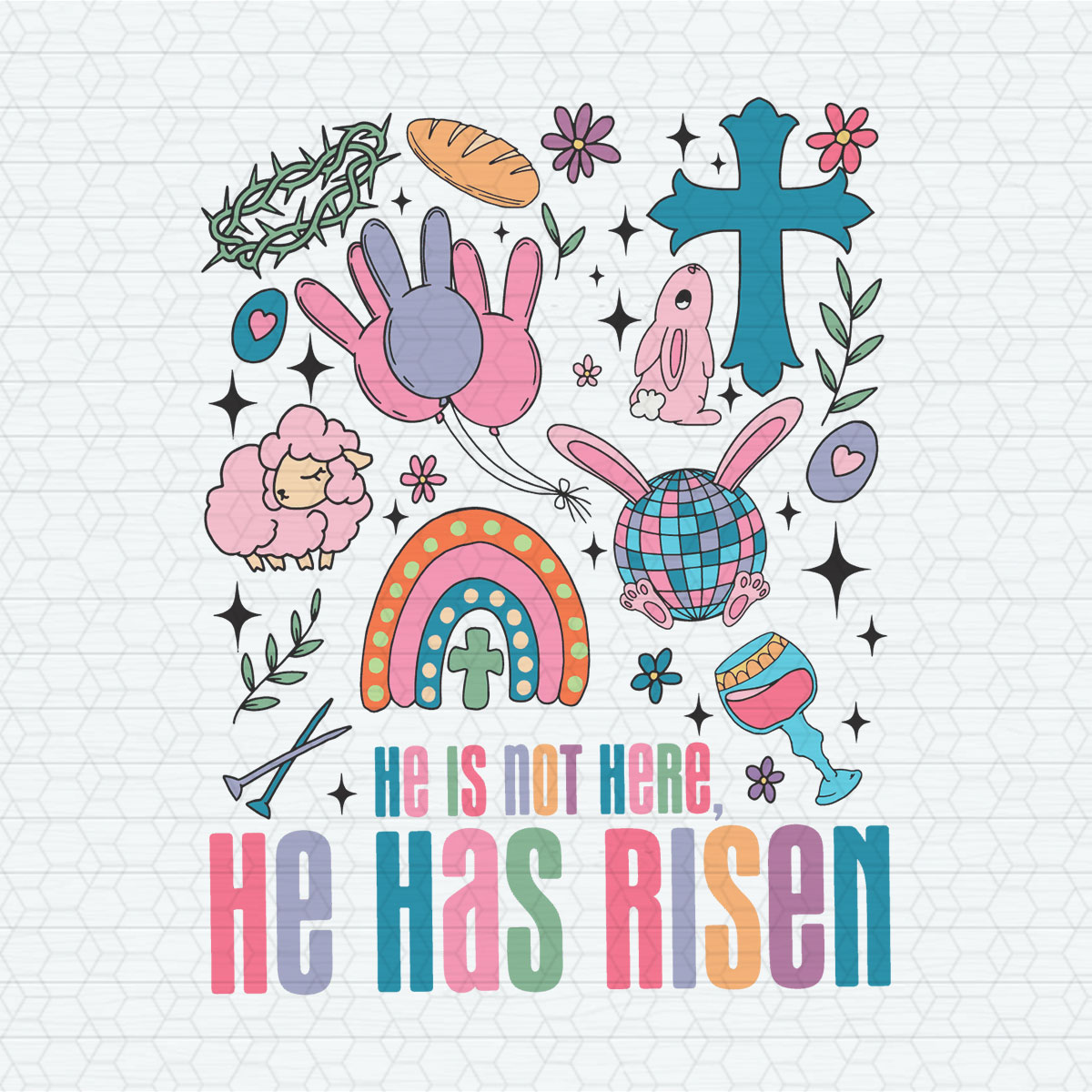 He Is Not Here He Not Risen SVG | Inspire Uplift