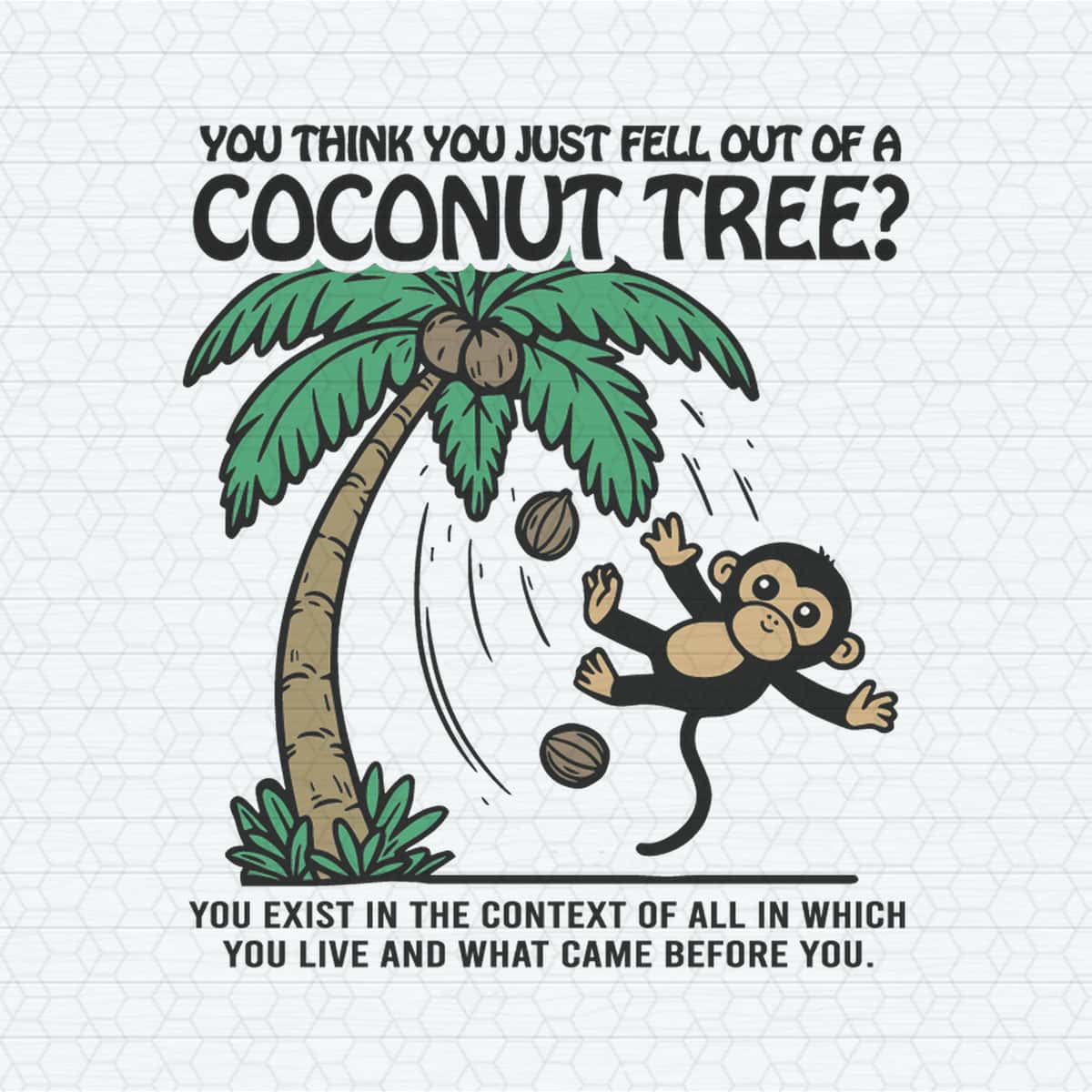 A Coconut Tree Monkey Meme Harris 2024 SVG | Inspire Uplift