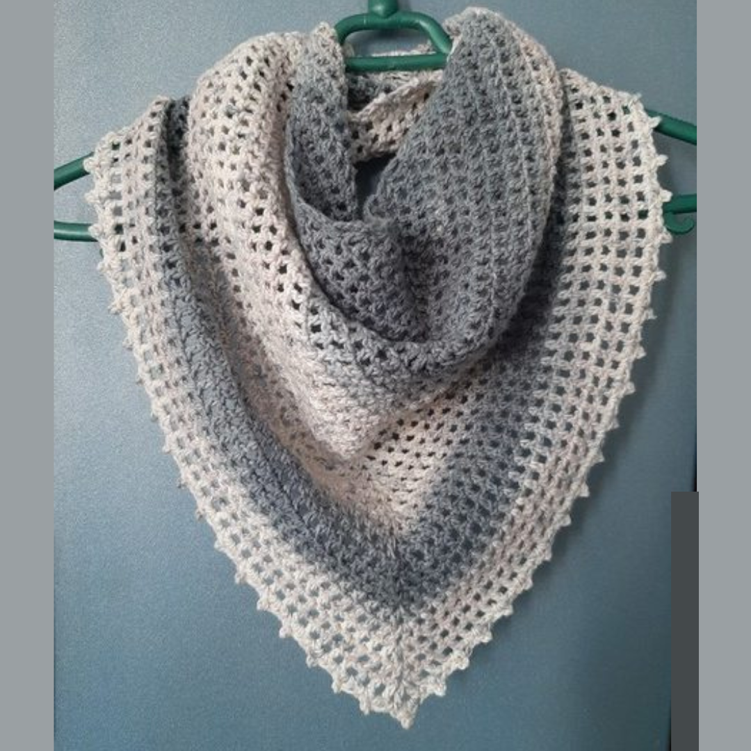 Crochet Shawl Pattern-Spring Summer One Skein Shawl-Crochet | Inspire ...