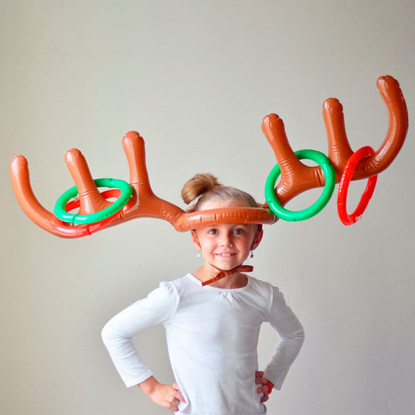 Christmas Inflatable Reindeer Game | Fun Holiday Party Toy | Inspire Uplift
