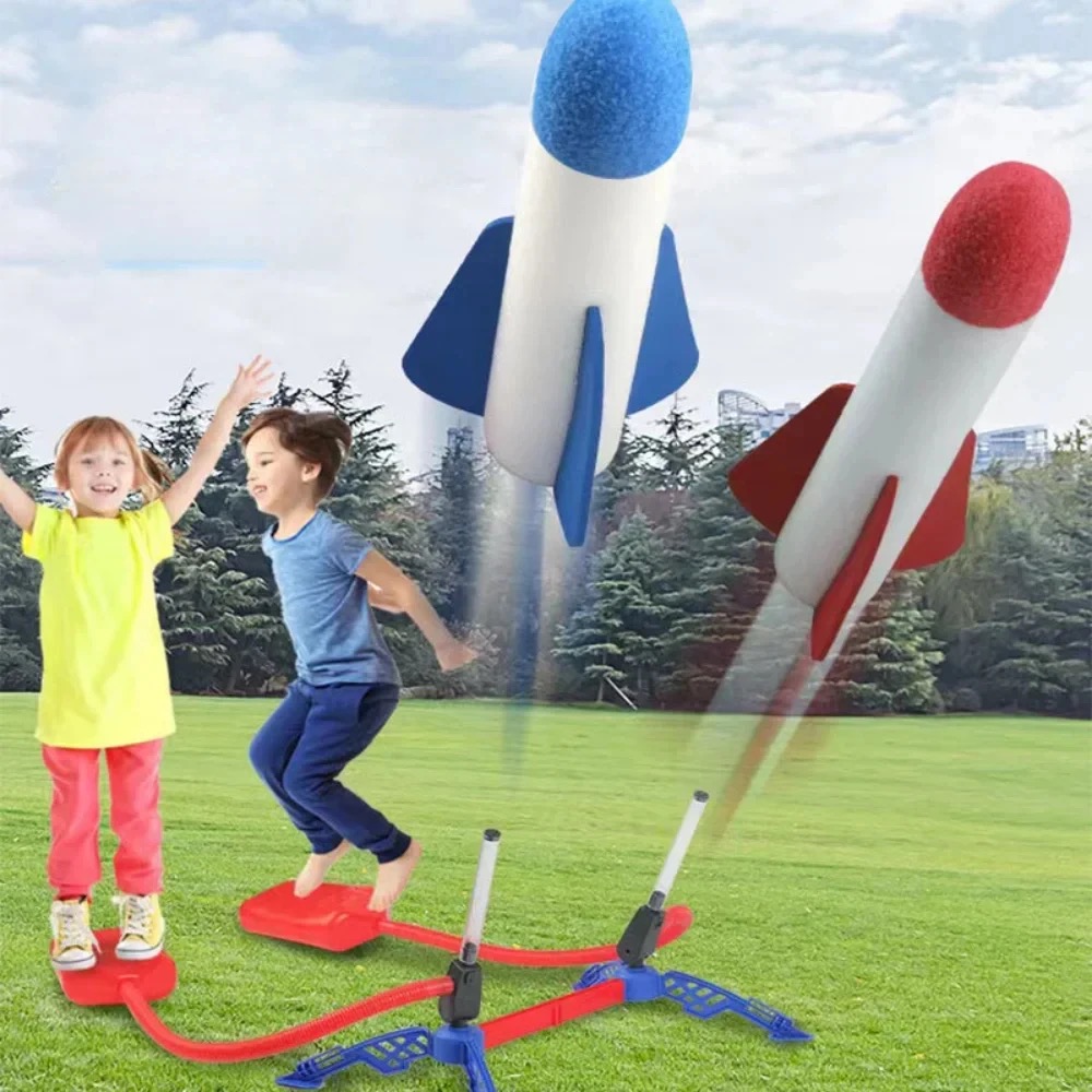 Kids Air-Powered Rocket Toy – Fun Outdoor Foot Launcher Game | Inspire ...