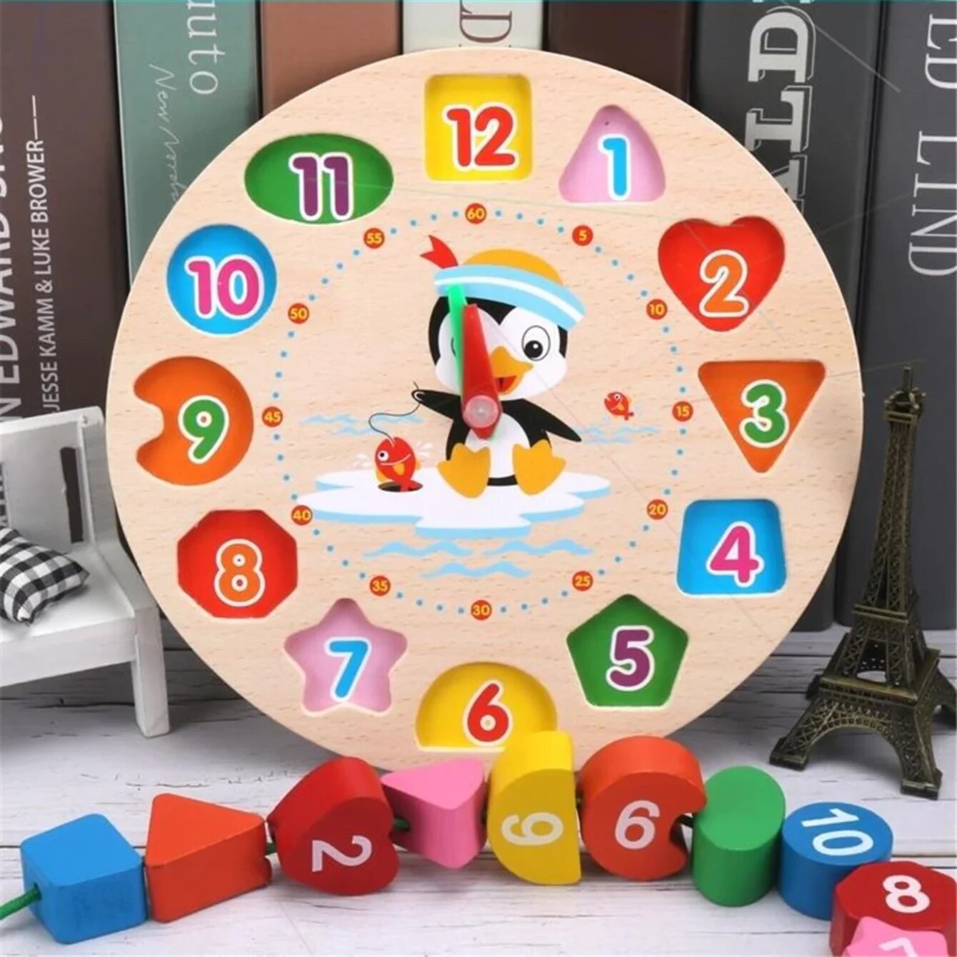 Montessori Clock Puzzle Toy for Kids Fun Learning Gift | Inspire Uplift