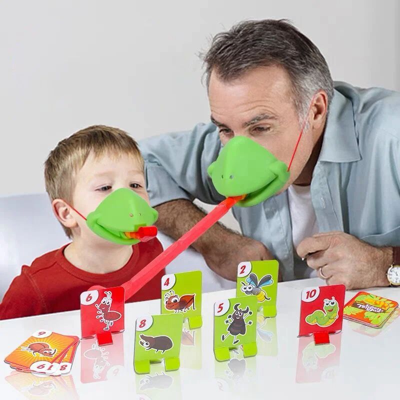 Frog Lizard Mask Toy – Wagging Tongue Game for Family Fun | Inspire Uplift