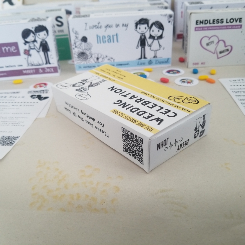 you are invited to our wedding celebration editable pill box | Inspire ...