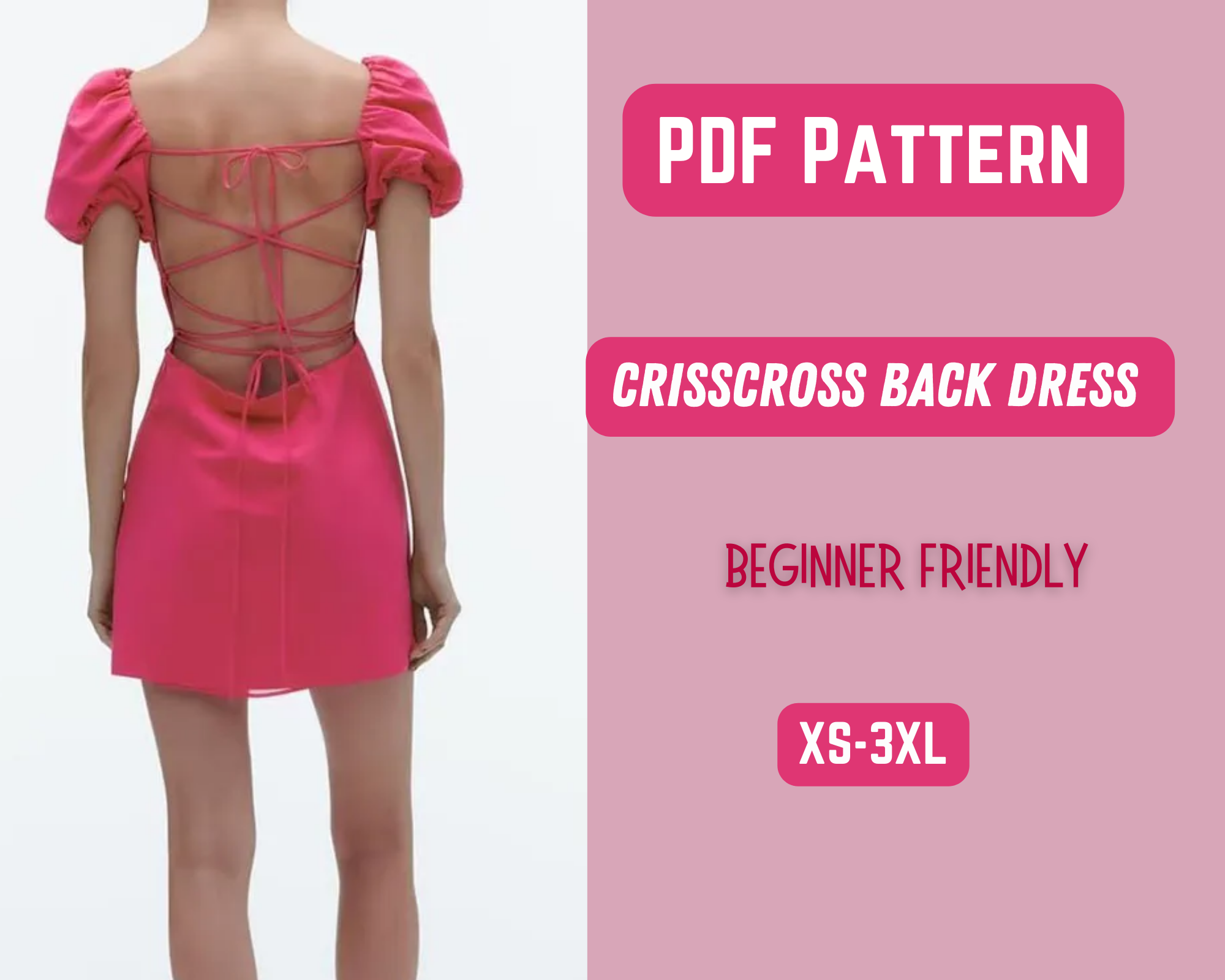 Backless Dress Sewing Pattern | Inspire Uplift