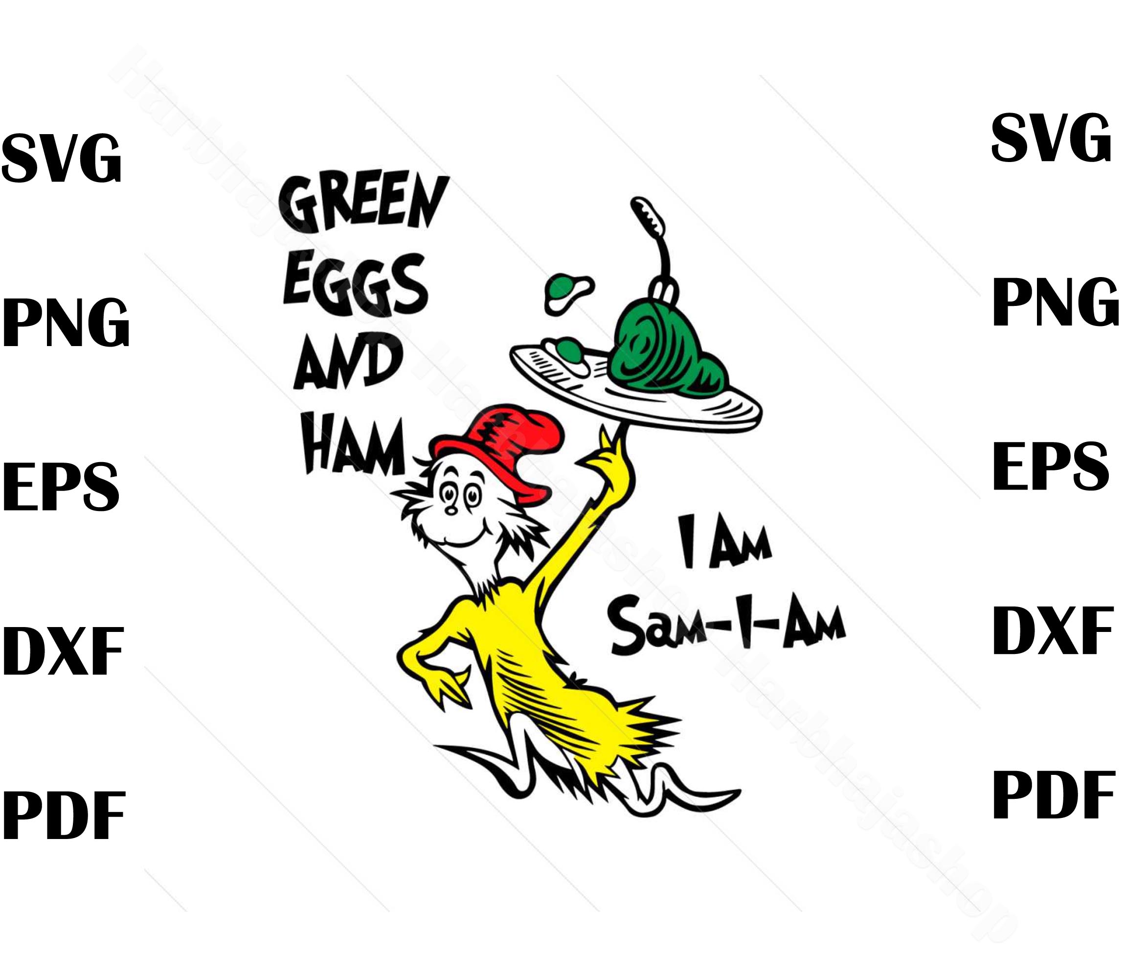 Dr Seuss Green Eggs and Ham SVG, Thing Svg, Cat In Hat Svg, - Inspire ...