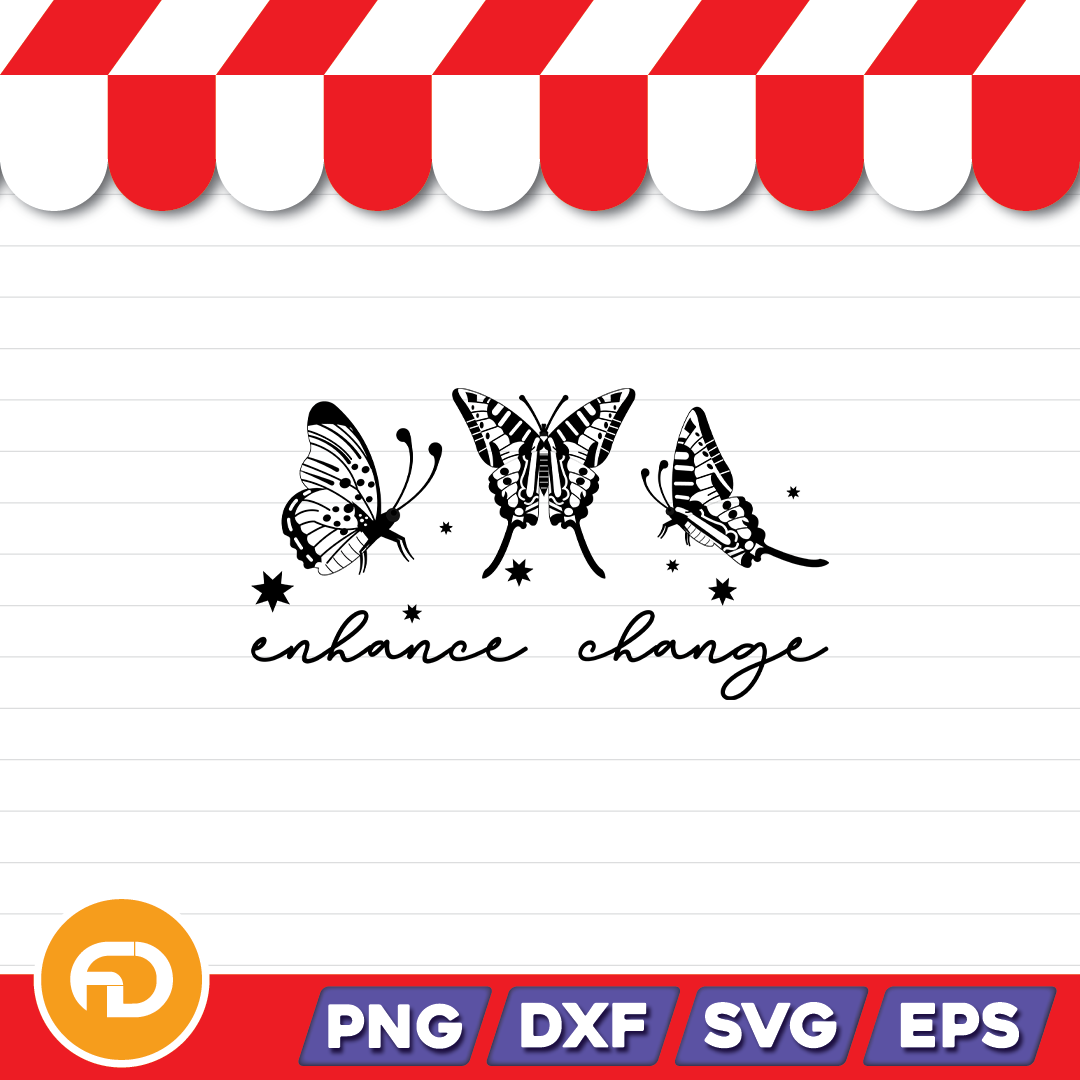 Enhance change SVG, PNG, EPS, DXF Digital Download | Inspire Uplift