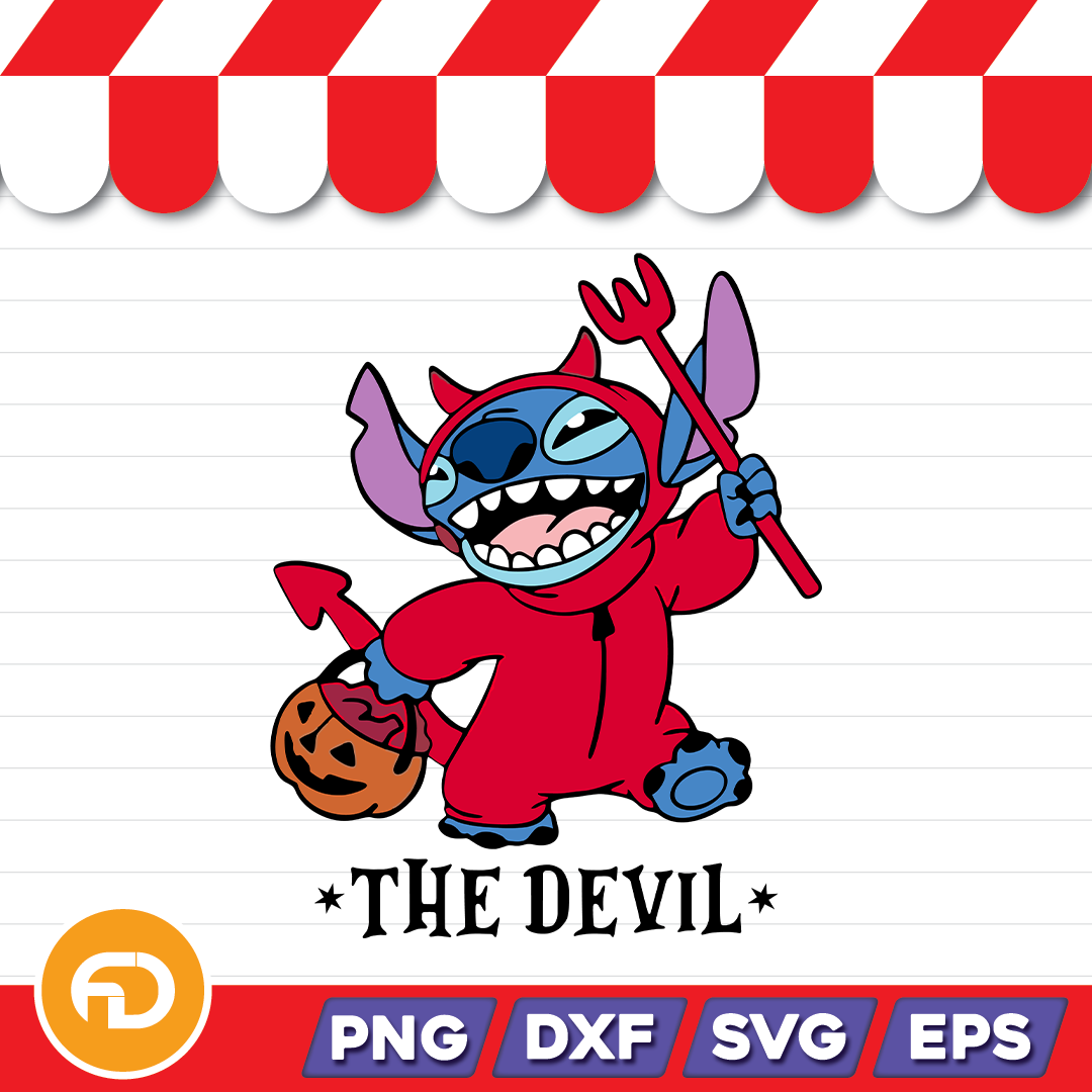 Stitch The Devil SVG, PNG, EPS, DXF Digital Download | Inspire Uplift