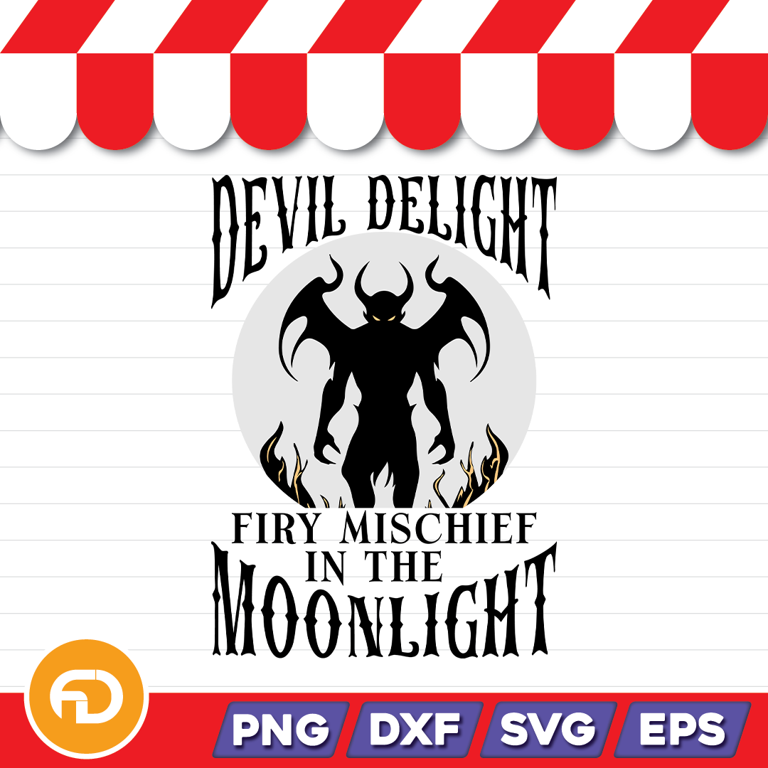 Devil Delight SVG, PNG, EPS, DXF Digital Download | Inspire Uplift