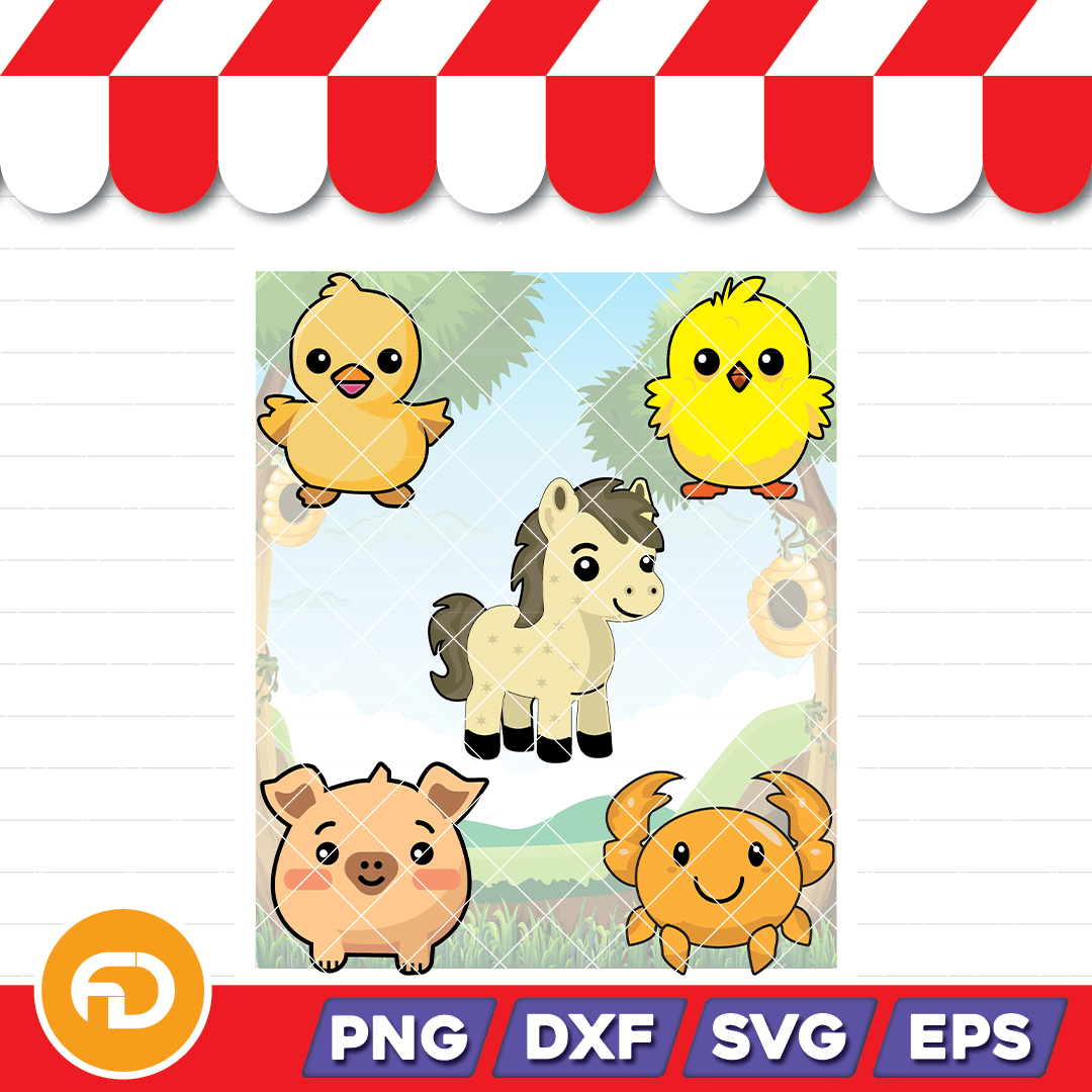 Cute Kawai Animal Drawings Easy for Kids (7) Svg, Png, Eps, | Inspire ...