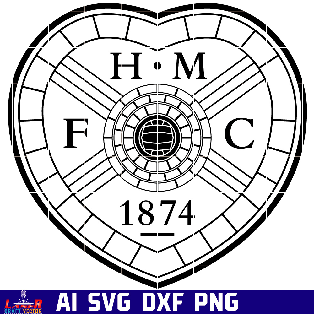 H.M F C 1874 Logo Ai,Svg,dxf,vector for laser engraving file | Inspire ...