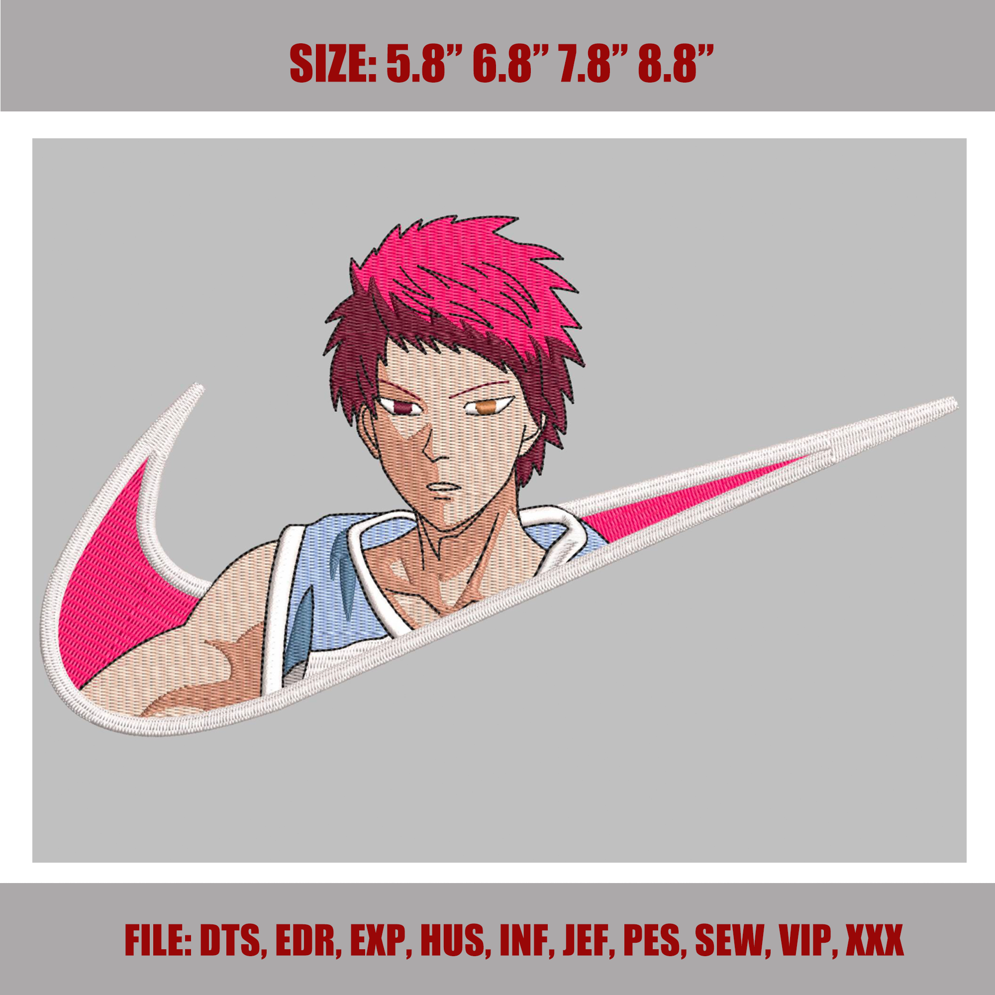 SEIJURO AKASHI Anime Embroidery Design, Machine Embroidery D | Inspire ...